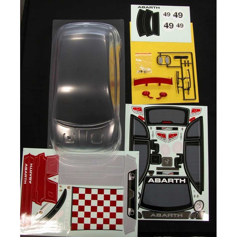 500 ABARTH ASSETTO CORSE CLEAR BODY KIT + ACCESS.