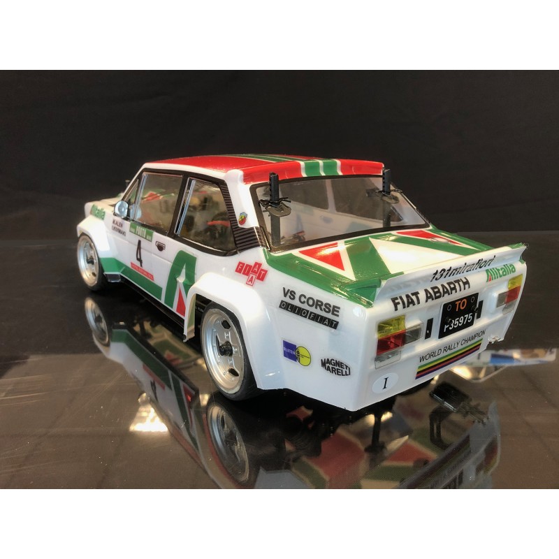 Fiat 131 Abarth rally clear body + Alitalia Decals