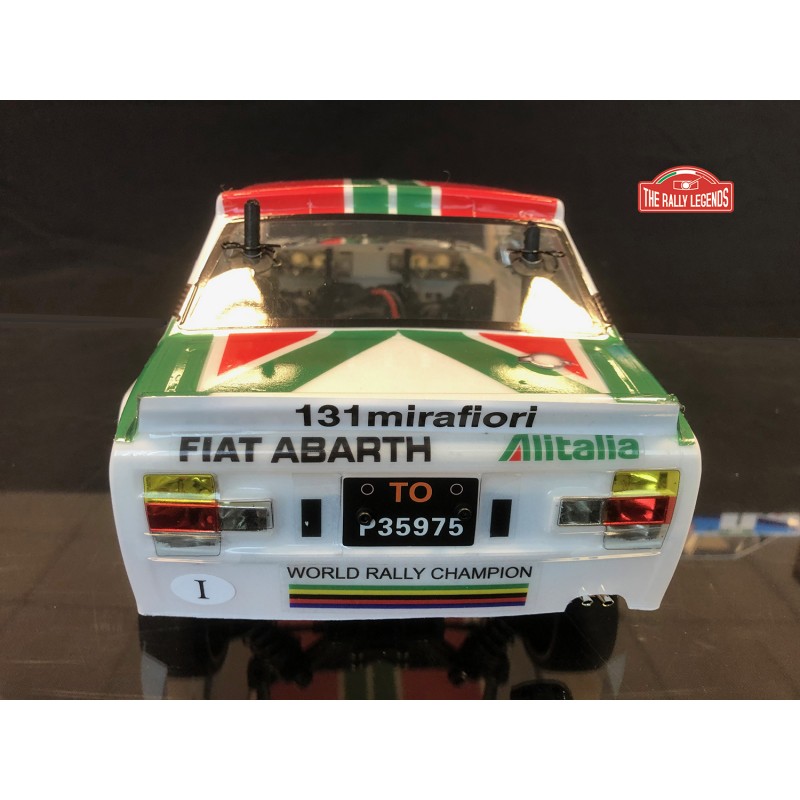 Fiat 131 Abarth rally clear body + Alitalia Decals